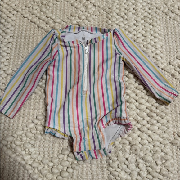 GAP | Swim | Gap Striped Girls Swimsuit | Poshmark